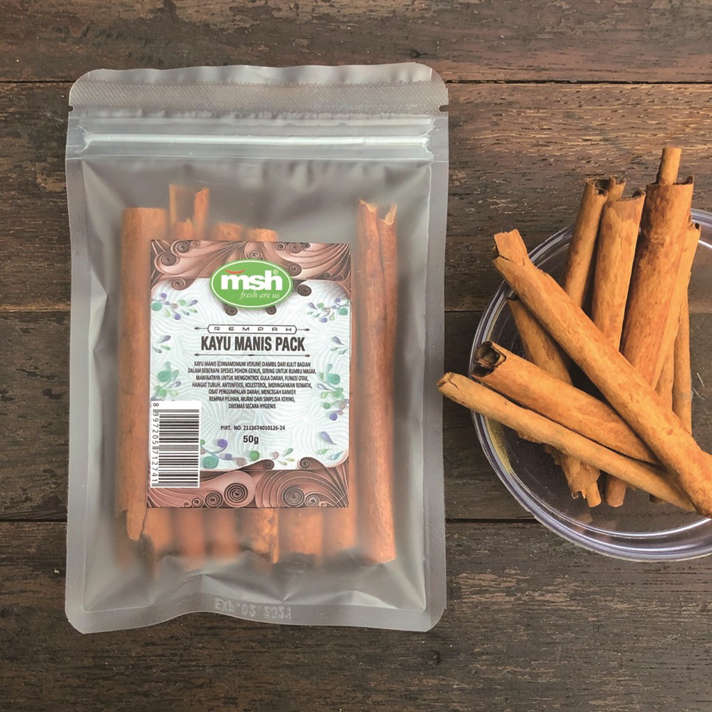 Jual MSH kayu Manis Pack 50 g , Kayu Manis Asli , Kayu Manis Original ...