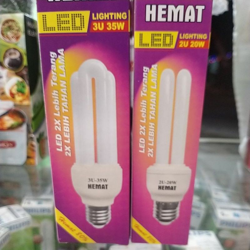 Jual lampu LED PLC hemat#2U 20watt 3U 35watt | Shopee Indonesia