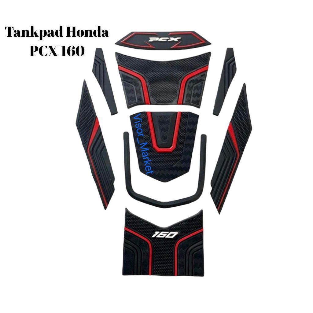 Jual TANKPAD DECKPAD HONDA PCX 160 TANKPAD KARET PELINDUNG BODI TANGKI ...