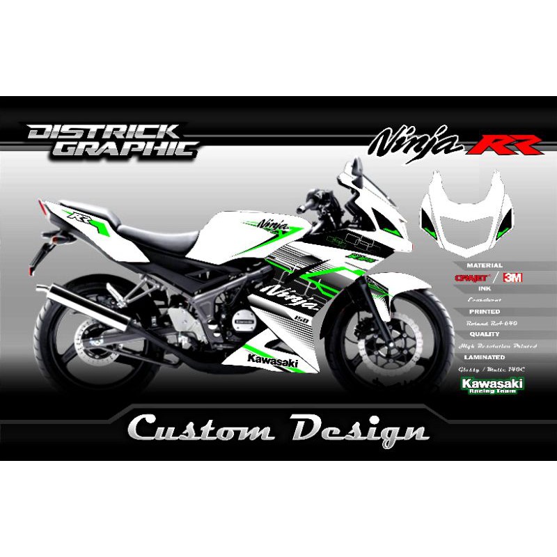 Jual Striping decalkits ninja rr new grafted livery | Shopee Indonesia