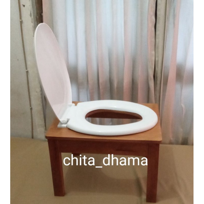 Jual kursi kayu.kursi wc.wc portable.toilet portable | Shopee Indonesia