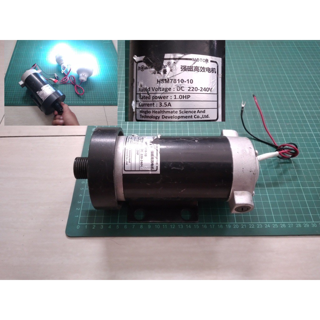 Jual Dinamo Mini Generator DIY DC Motor 220V 1HP | Shopee Indonesia
