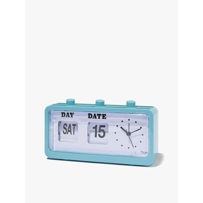 Jual Typo - Jam Meja - Retro Flip Clock - Denim Blue | Shopee Indonesia