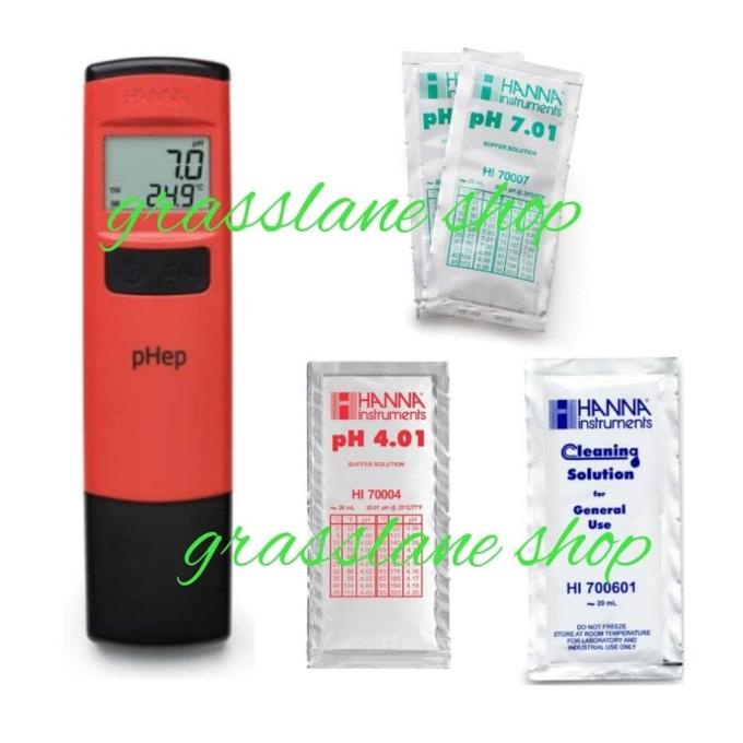 Jual PH Meter Hanna Digital HI 98107 New pHep Pocket Tester Waterproof ...