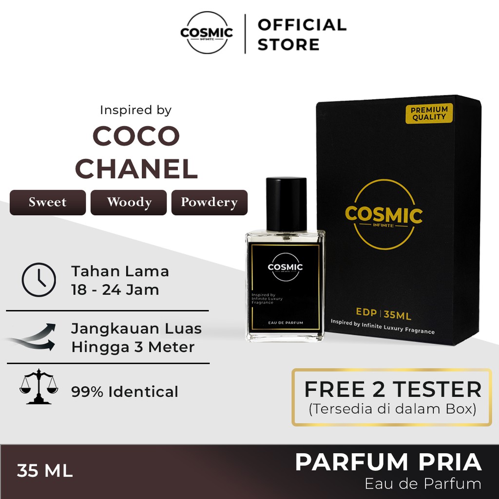Jual Cosmic Parfum Coco Chnl Parfum Inspired Perfume Pria Edp | Shopee ...