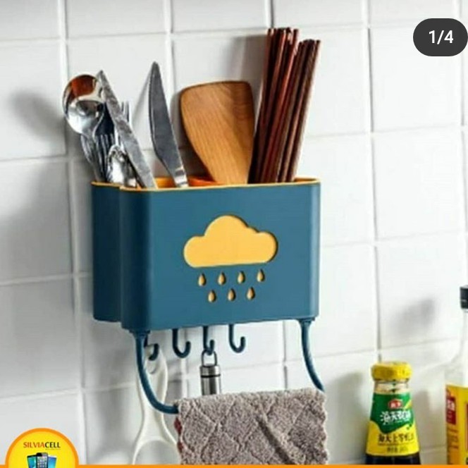 Jual Rak Serbaguna Tempat Alat Dapur Sendok Garpu Kitchen Kamar Mandi ...