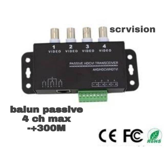Jual VIDEO BALUN 4 CH / BALUN AHD / BALUN TURBO HDTVI/ BALUN HDCVI ...