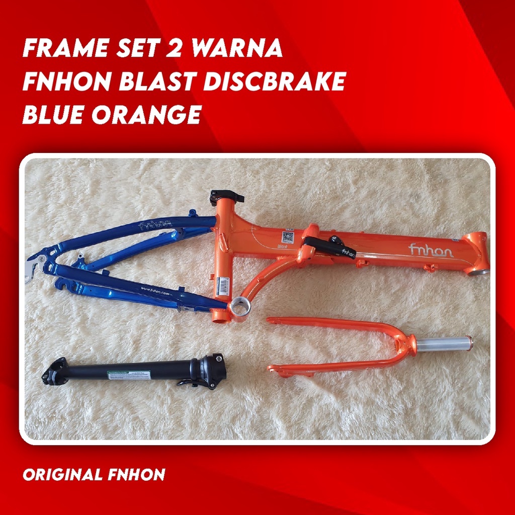 Jual Frame Set Fnhon Blast 20 22 inch Discbrake Aluminum 2 Warna Blue ...