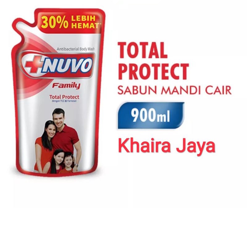 Jual Sabun Mandi Cair Nuvo Family Total Protect 900 mL Mild Protect ...