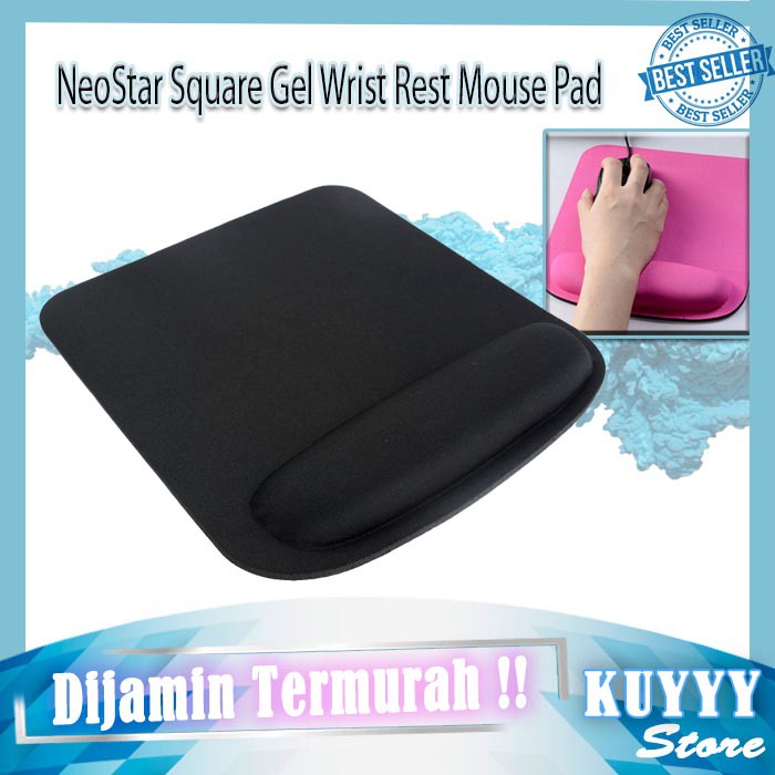 Jual Mouse Pad Gel Wrist Square NeoStar Square Gel Wrist Rest Mouse Pad ...