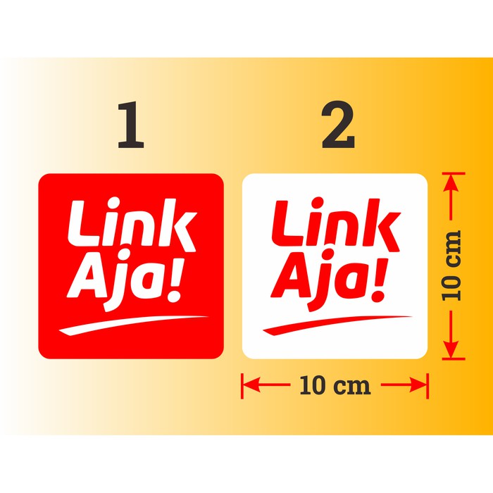 Jual Sticker Link Aja stiker pembayaran digital non tunai cashless ...
