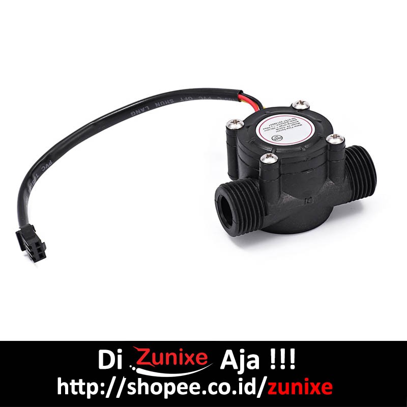 Jual Water Flow Sensor YF-S201 range 1-30 Liter/menit Arduino | Shopee ...