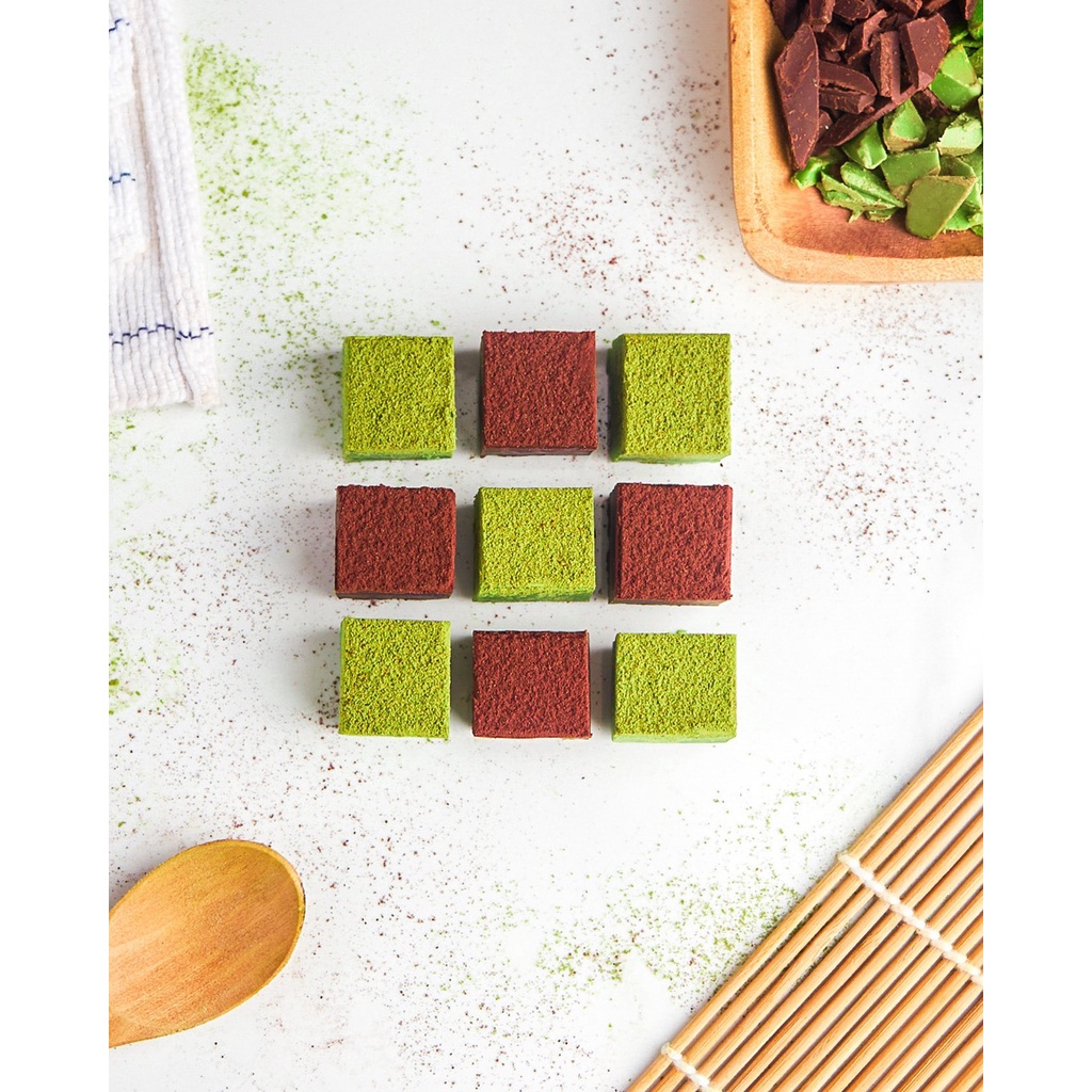 Jual Falala Mix (Dark & Matcha) Chocolate | Japanese Nama Chocolate ...