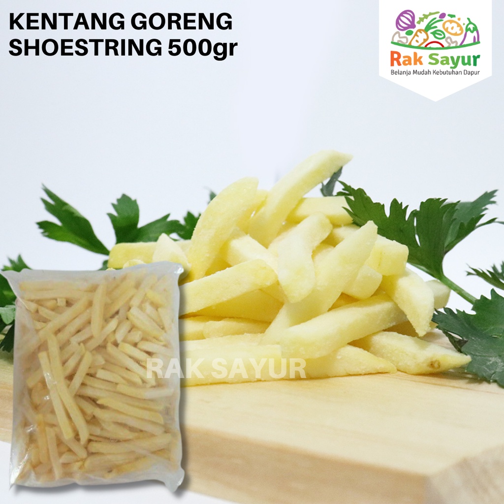 Jual Kentang Goreng Shoestring 500gr French Fries Curah Frozen Padang ...
