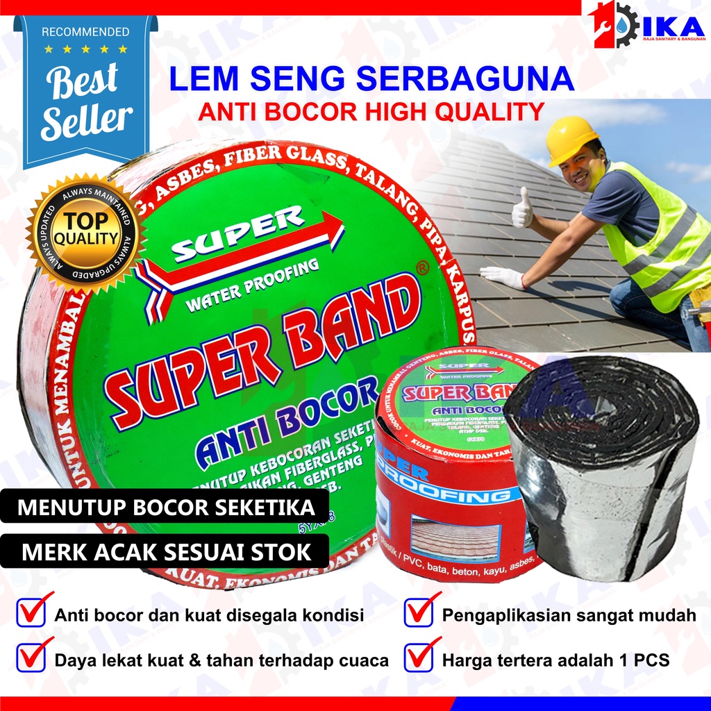 Jual SENG SUPER BAND (BESAR) LEBAR 10METER / LEM BOCOR ASBES PIPA ...