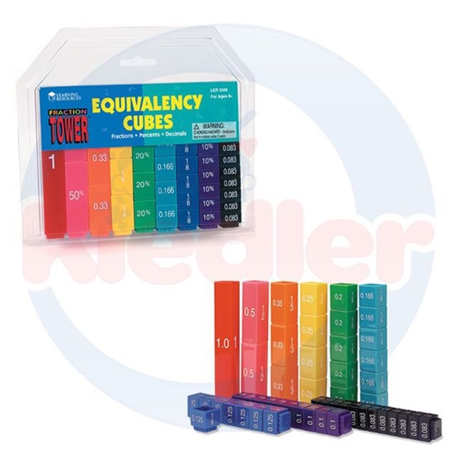 Jual Learning Resources Fraction Tower® Cubes Equivalency Set | Shopee Indonesia