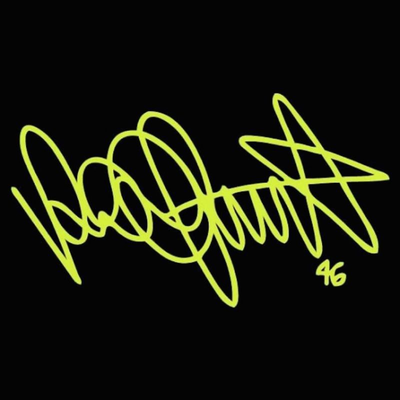 Jual Sticker tanda tangan Rossi 46 stiker cutting stiker viral murah ...