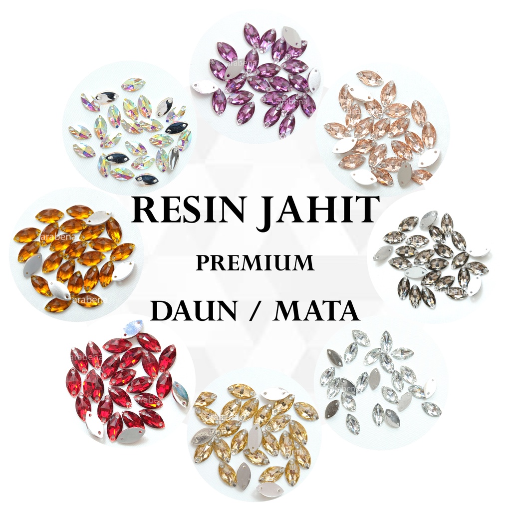 Jual RESIN DAUN PREMIUM BANYAK WARNA 6x12mm | Shopee Indonesia