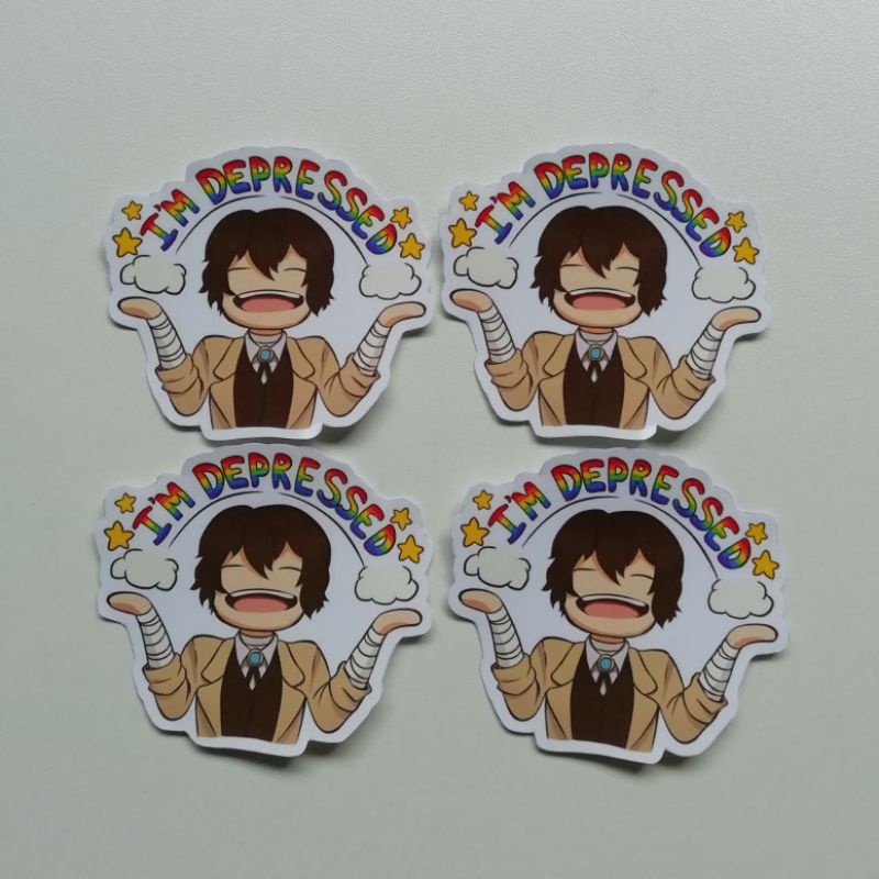 Jual [ST-09] Sticker Laptop Stiker Laptop Dazai Osamu Sticker Anime ...