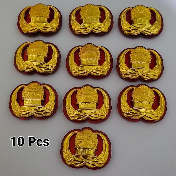 Jual Pin | Pin Korpri Lapis Mika Merah Premium Magnet ( Paket 10 Pcs ...