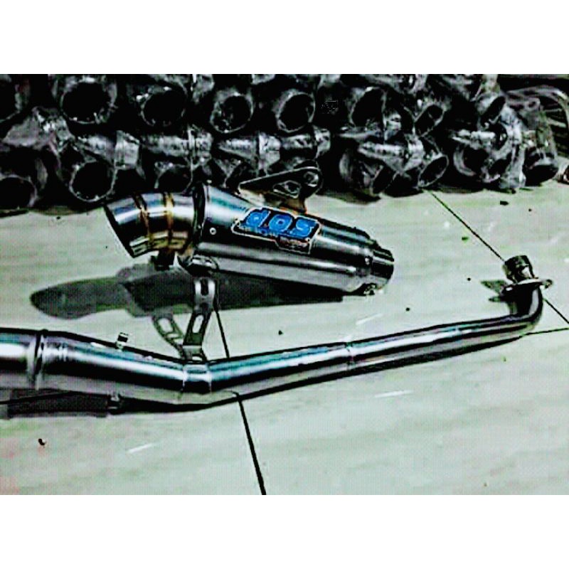 Jual KNALPOT RACING MEREK DOS MUFLER TYPE Vega/ supra | Shopee Indonesia