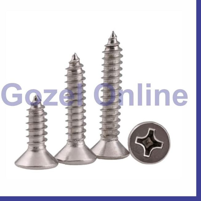 Jual Skrup Stainless - 6 x32mm - Sekrup FAB Stainless Steel 304 - 50pcs ...