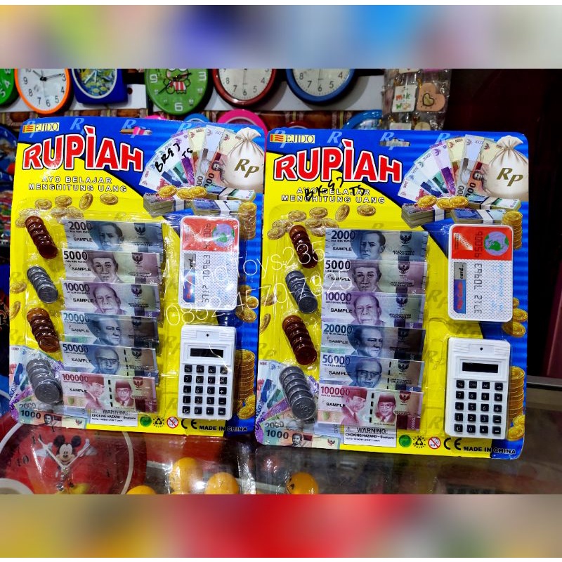 Jual Mainan Anak Kasir2 Kasir Uang Mainan Kalkulator Palsu ATM Koin ...