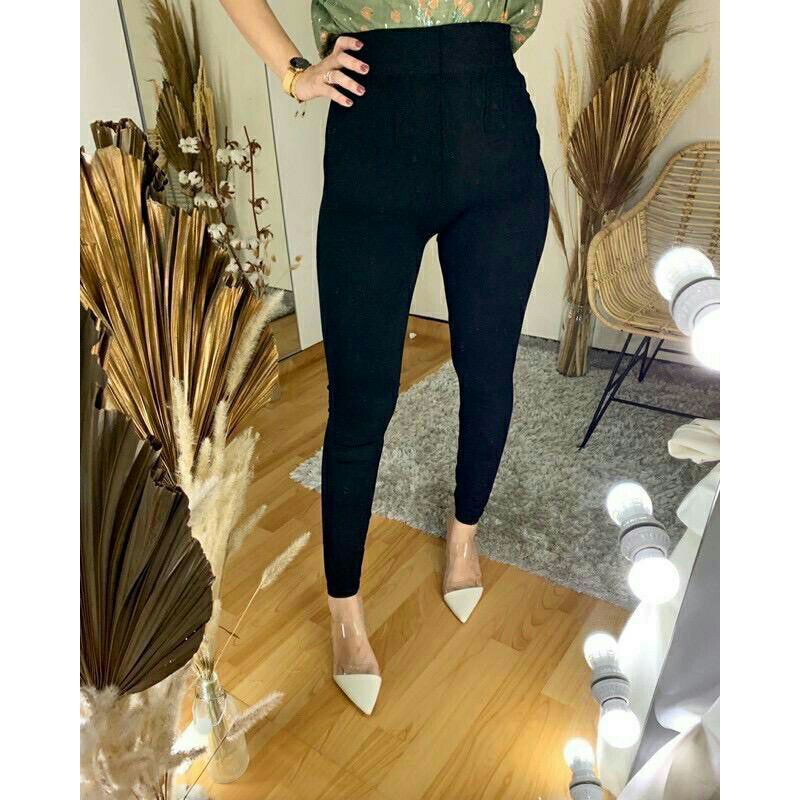 Jual Legging Panjang High Waist Import Tebal / legging HW Hitam ...