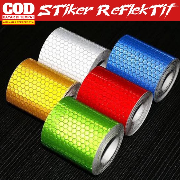 Jual Stiker Reflektif reflektor safety warning mobil motor sepeda ...