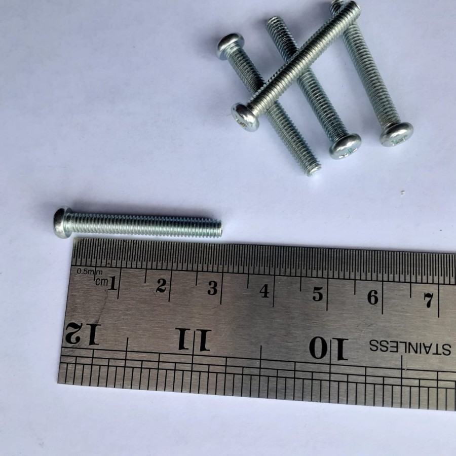 Jual BAUT JP M4 X 30 PAN HEAD SEKRUP M4X30 PANJANG 3CM 3 CM 4X30 4 X 30 MM OBENG PLUS SKRUP ...