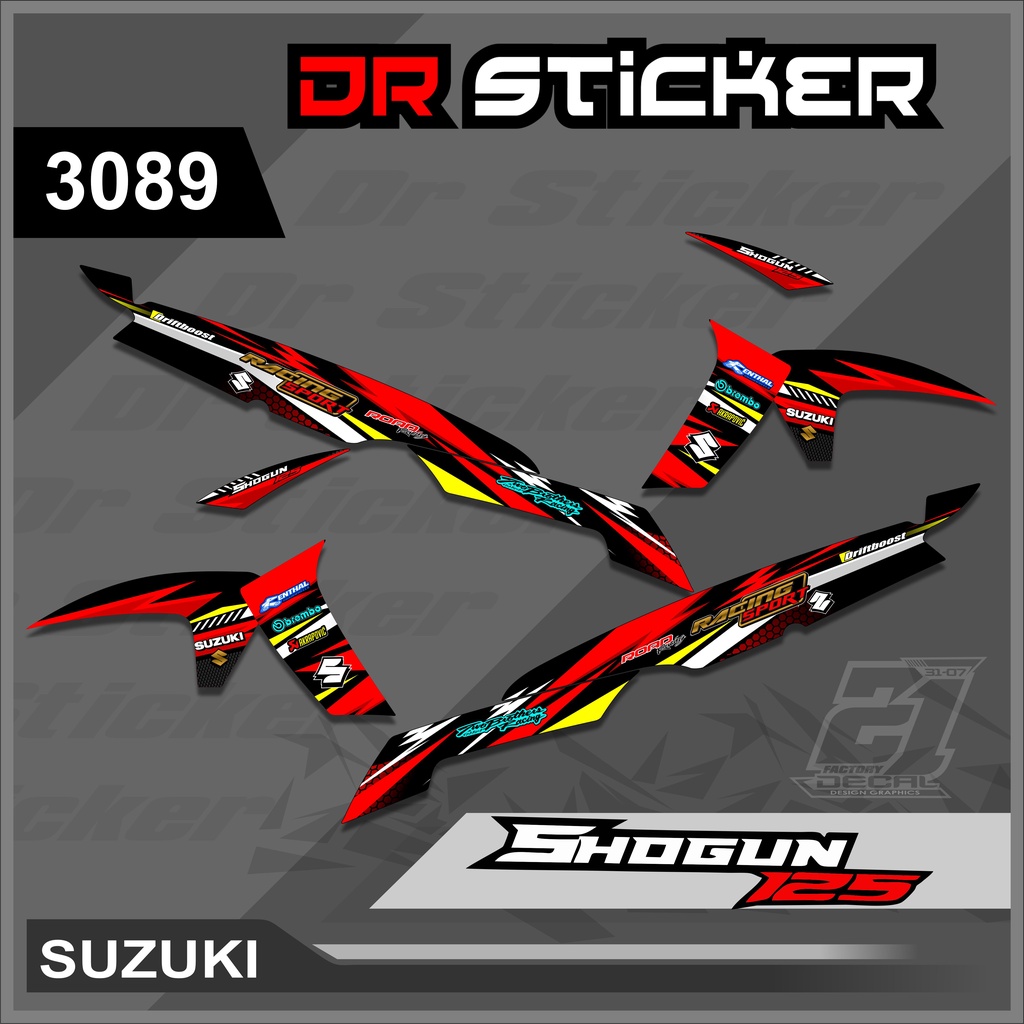 Jual Sticker Variasi Striping Shogun Smash Sp 125 RR Desain Racing ...