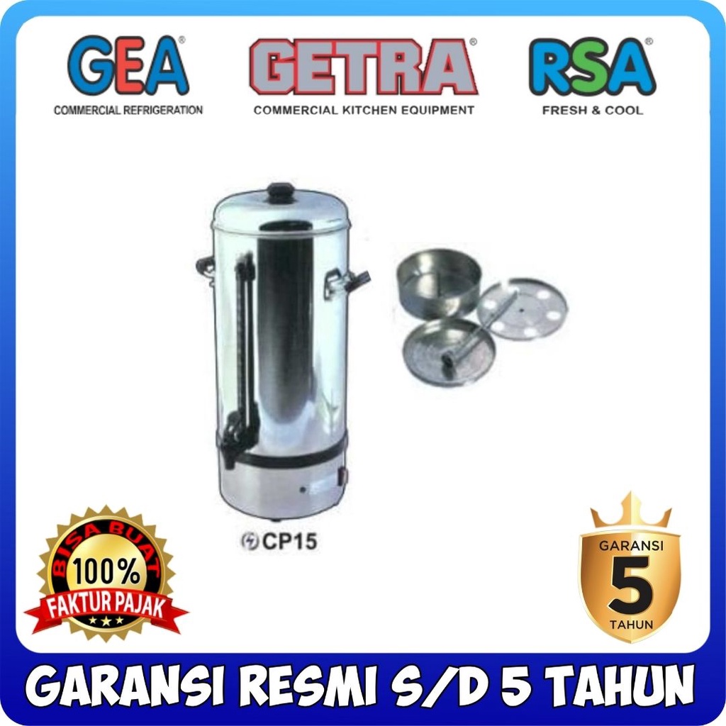 Jual COFFEE & TEA MAKER GETRA CP15 CP 15 CP-15 MESIN PEMBUAT KOPI DAN TEH LISTRIK ORIGINAL ...