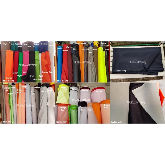 Jual Bahan Kain Taslan Milky Akrilik Parasit Parasut Waterproof Jaket ...