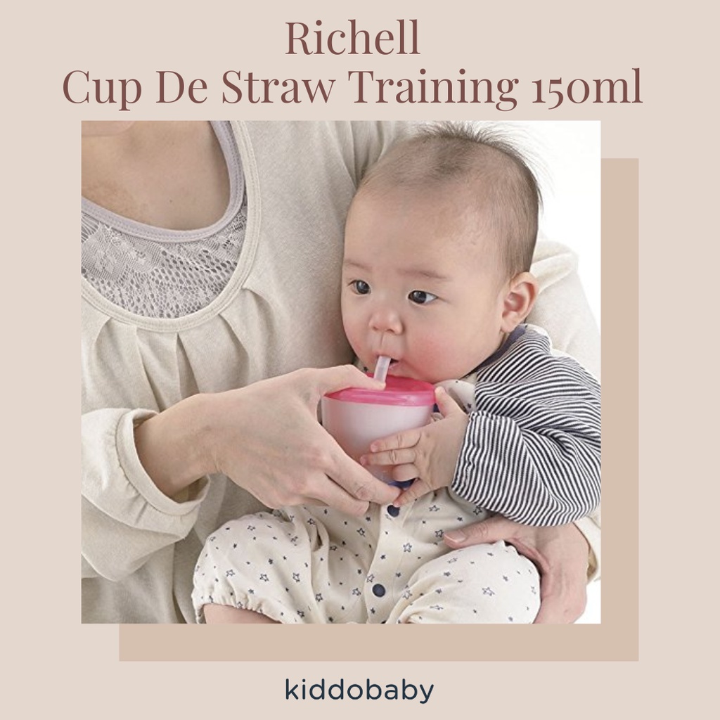Jual Richell Cup De Straw Training 150ml | Gelas Cup Anak | Gelas Minum | Shopee Indonesia