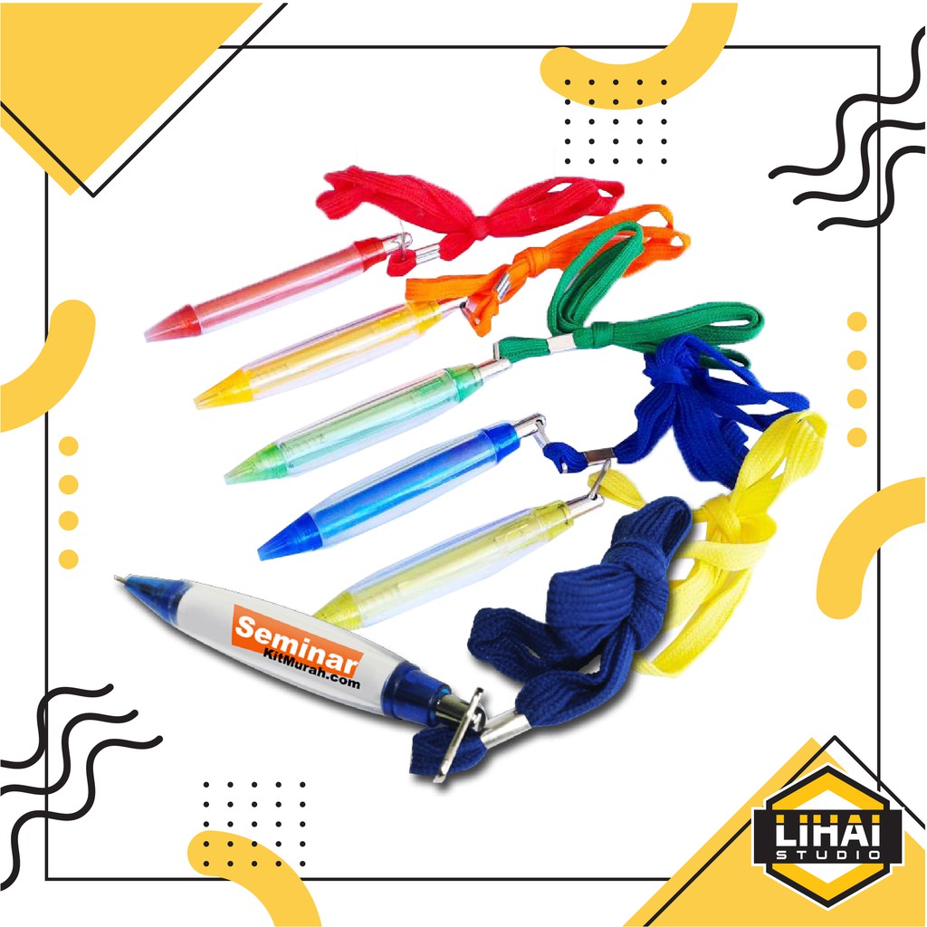 Jual Custom Design Cetak Pena Ballpoint Bolpen Pulpen Promosi Tali ...