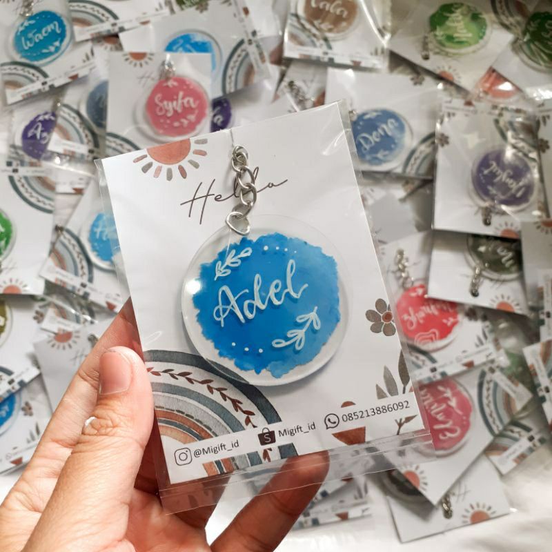 Jual gantungan kunci akrilik custom| sovenir ganci | Ganci custom nama ...