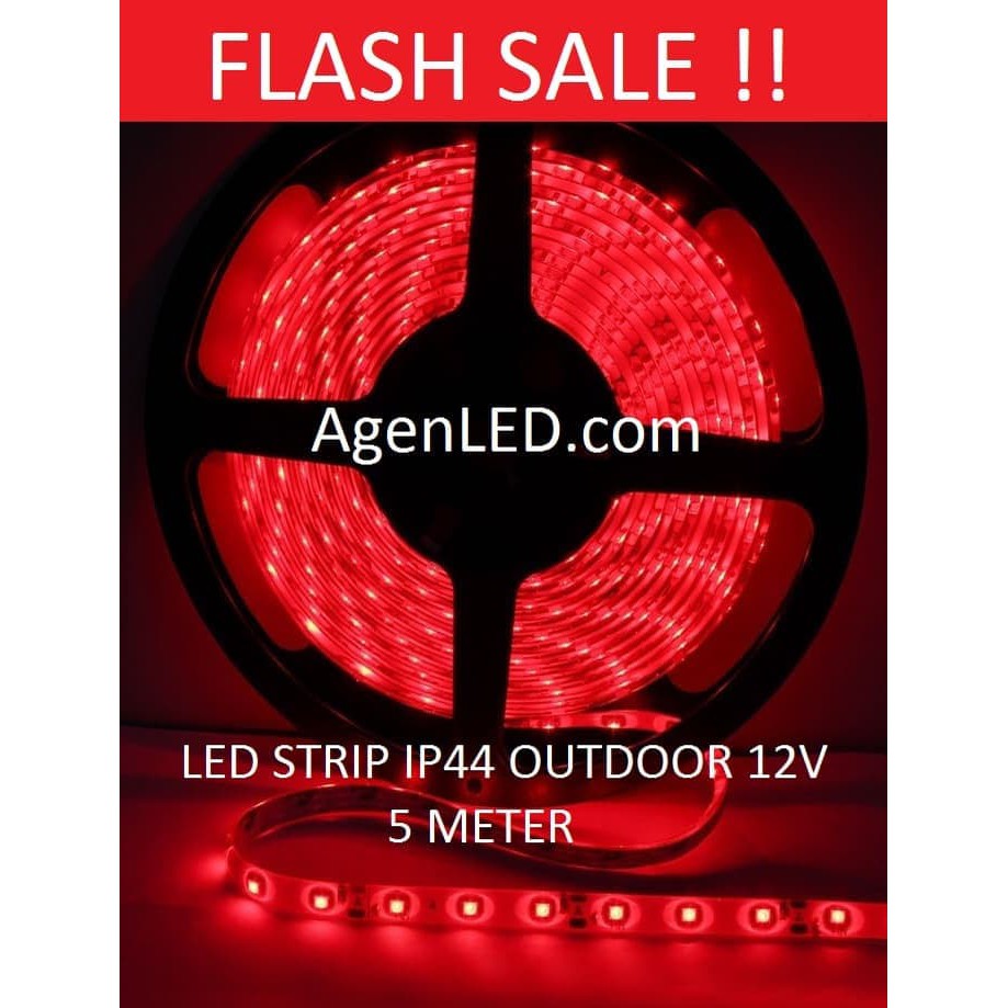 Jual Lampu LED STRIP 3528 SMD 2835 IP44 IP 44 Red outdoor ledstrip ...