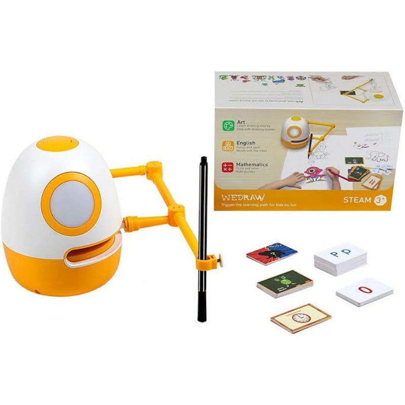 Jual WeDraw robot egg telur anak edukasi eggy complete set we draw ...