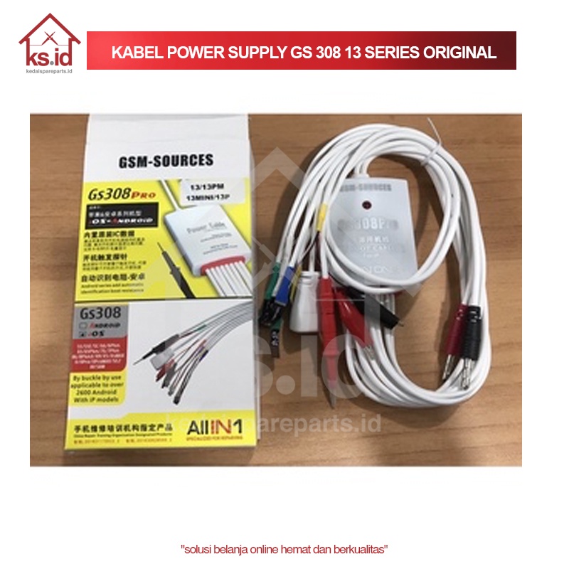 Jual KABEL POWER SUPPLY GSM SOURCE GS-308 PRO FOR 13 SERIES | Shopee ...