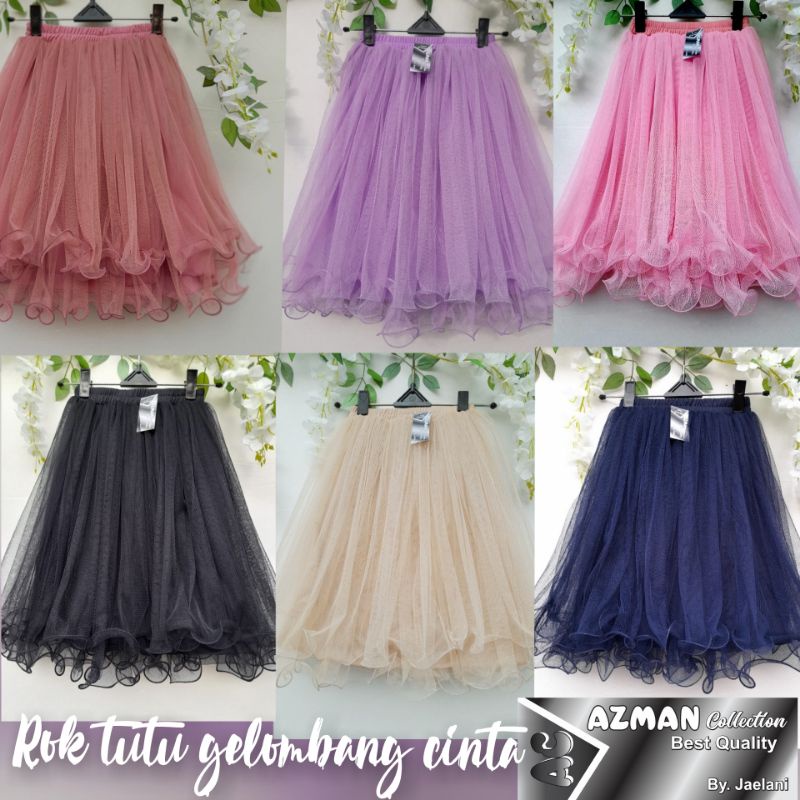 Jual Rok tutu mengembang 2layer-rok tutu gelombang cinta / rok tutu ...