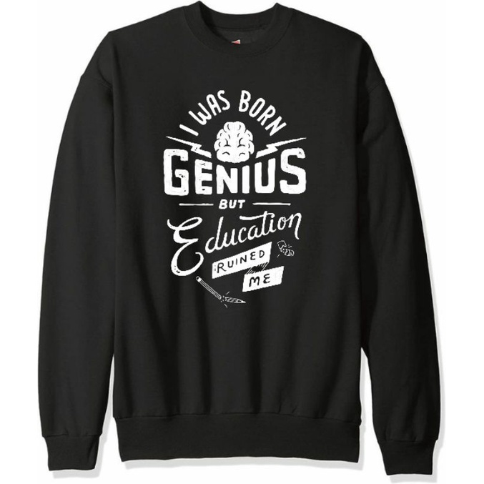 Jual Sweater Sablon( Genius) | Shopee Indonesia