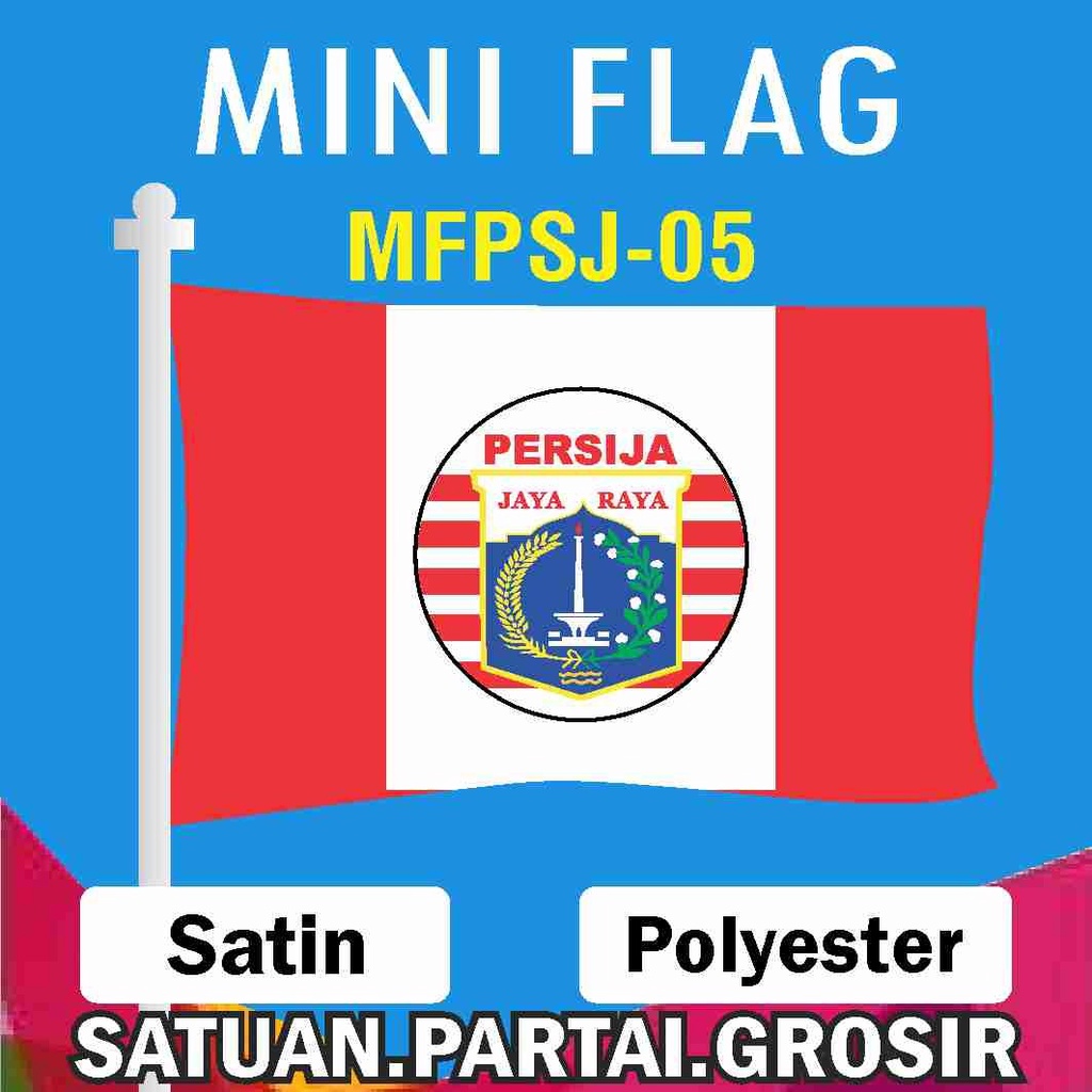 Jual MINI FLAG PERSIJA / BENDERA PERSIJA / CETAK BENDERA CUSTOM FULL ...