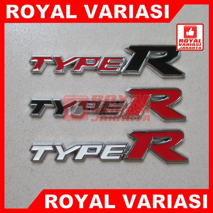 Jual Emblem Type-R/TypeR Logam 3 Warna Pilihan | Shopee Indonesia