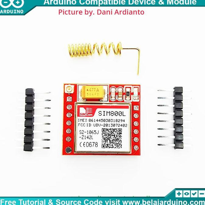 Jual Hot Sim800L Gsm Gprs Module For Arduino ( Gsm Gprs Serial Modem ...