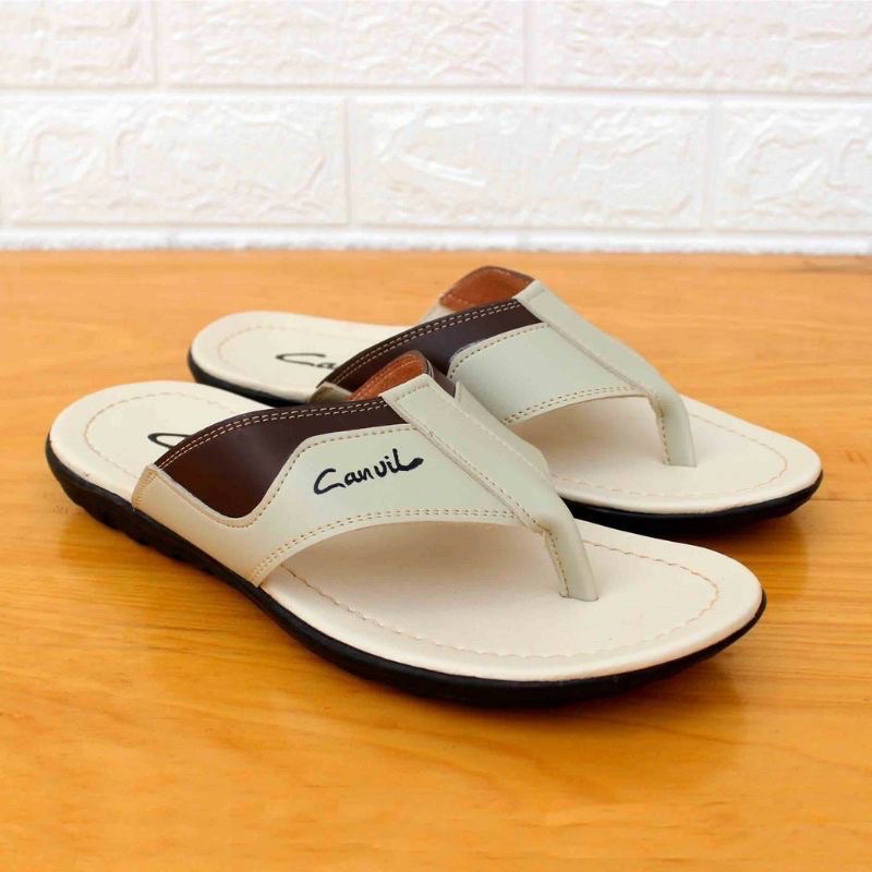 Jual Sandal Pria Canvil 39-43 Sandal Jepit Kulit Pria Elegan | Shopee ...