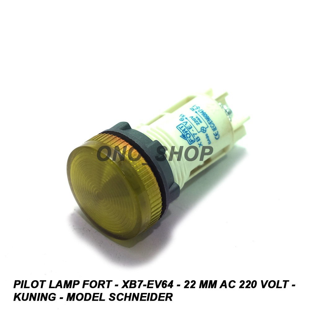 Jual Pilot Lamp FORT - XB7-EV64 - 22 mm AC 220 Volt - Kuning - Model ...