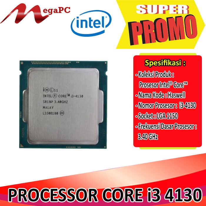 Jual Processor Intel Core i3 4130/4150/4160 Haswell Gen 3 | Shopee ...