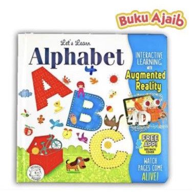 Jual Buku Anak / LET'S LEARN ALPHABET ABC (Augmented Reality) / Buku Ajaib Little Hippo / BOARD ...