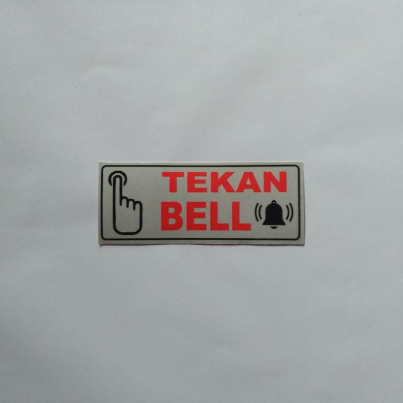 Jual stiker tekan bell pintu berdering sticker lonceng | Shopee Indonesia