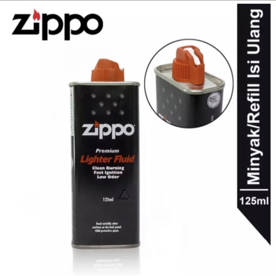 Jual Refill Isi Minyak Zippo Original 100% Premium Lighter Fluid 125ml ...